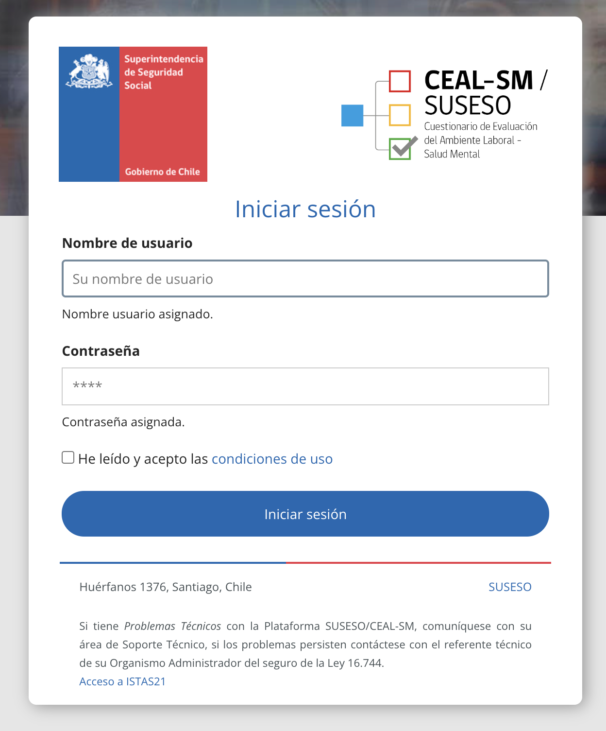 Guía para responder el Cuestionario para evaluación de ambientes ...